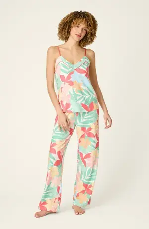 PJ Salvage The Coastal Club" Printed Jersey Camisole