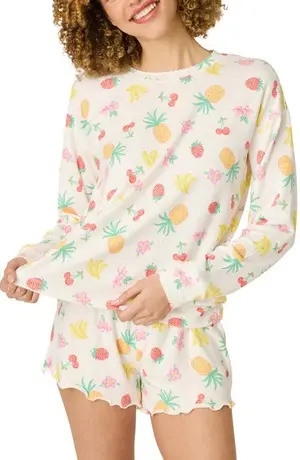PJ Salvage Viva La Vida Jersey Pajama Top - Ivory