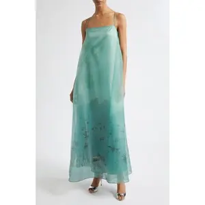 Staud Delfina Print Organza Maxi Dress - Endless Summer