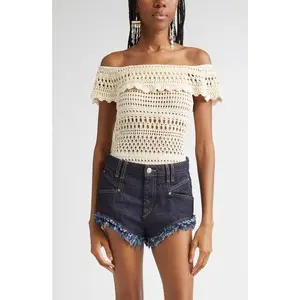 Isabel Marant Étoile Off-the-shoulder Crochet Top