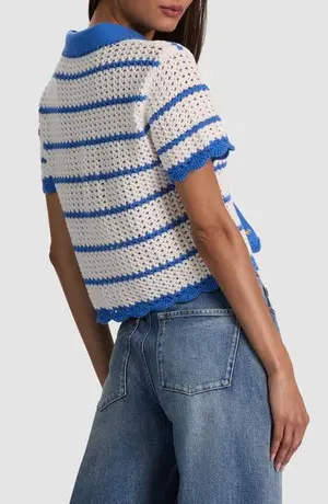 Alice + Olivia Randall Open Stitch Cardigan