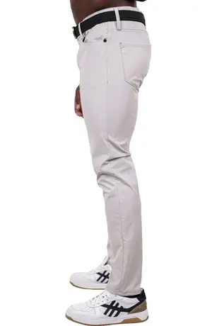 MACEOO Marthyr Slim Fit Stretch Pants - White