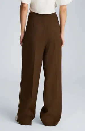 KENNETH COLE Side Stripe Wide Leg Pants