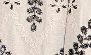 English Factory Embroidered Eyelet Maxi Skirt