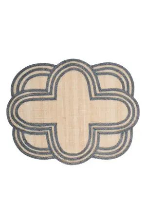 JULISKA Set Of 4 Scallop Stripe Placemats