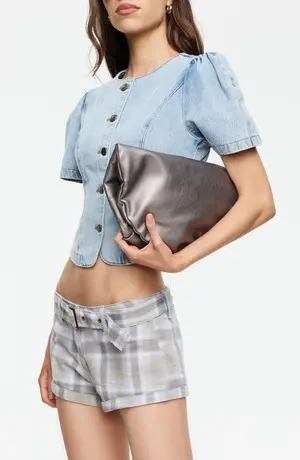 Lioness Puff Sleeve Denim Shirt