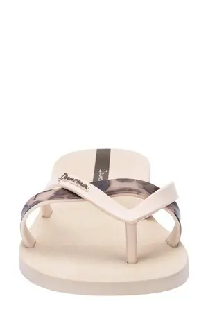 Ipanema Kirei Thong Sandals With Animal Print Strap
