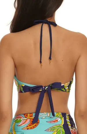 Trina Turk Flamingo Bandeau Bikini Top