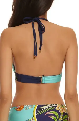 Trina Turk Flamingo Halter Bikini Top