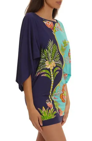Trina Turk Flamingo Print Cover-up Dress