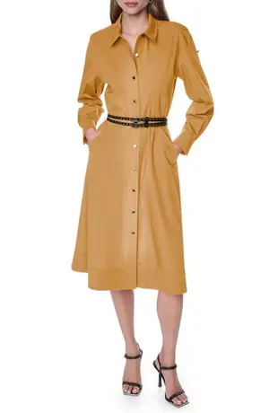 Knee-Length Shirtdresses with Pockets