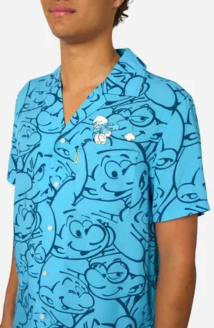 Opposuits The Smurfssmurftastic Camp Shirt