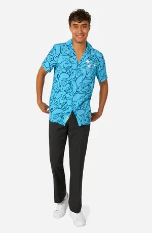 Opposuits The Smurfssmurftastic Camp Shirt