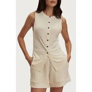 Varley Latia Button-up Tank - Birch