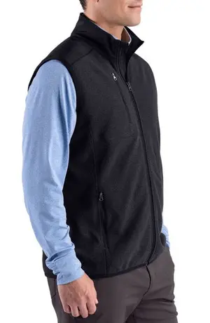 CBUK BY CUTTER & BUCK Hunts Point Mixed Media Vest - Black
