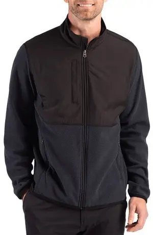CBUK BY CUTTER & BUCK Hunts Point Epic Comfort Mixed Media Jacket - Black