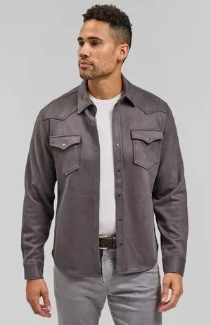 RYE 51 The Wyatt Shirt Jacket - Smoke