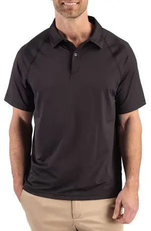 CBUK BY CUTTER & BUCK Prospect Epic Confidence Textured Performance Polo - Black
