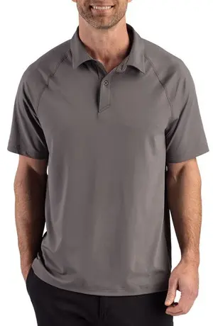 CBUK BY CUTTER & BUCK Prospect Epic Confidence Textured Performance Polo - Elemental Grey