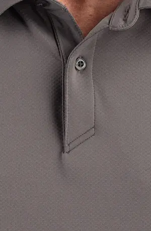 CBUK BY CUTTER & BUCK Prospect Epic Confidence Textured Performance Polo - Elemental Grey