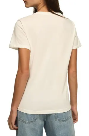 Lucky Brand Love Drunk Embroidered Cotton T-shirt