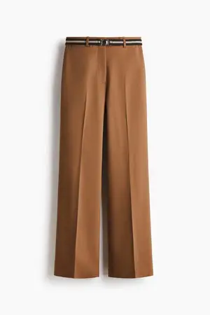 H&m Belted Bootcut Trousers
