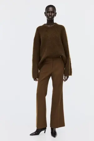 H&m Flared Tailored Trousers