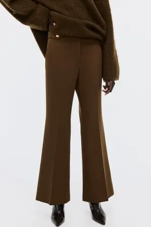 H&m Flared Tailored Trousers