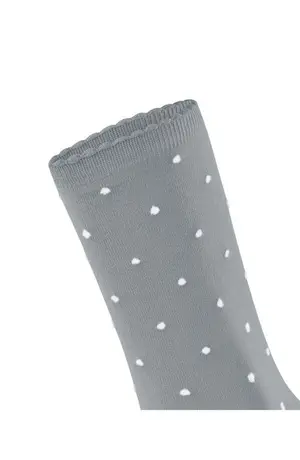 Falke Spike Polka Dot Crew Socks - Silver