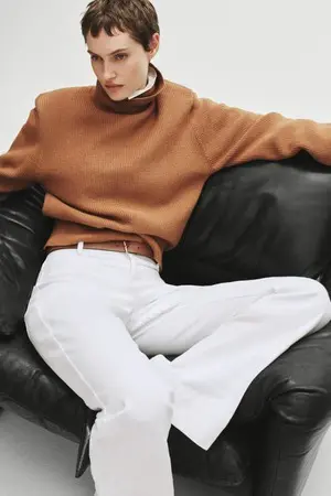 H&m Flared Twill Trousers