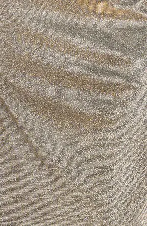 Betsy & Adam Galaxy Metallic Twist Detail Off The Shoulder Gown