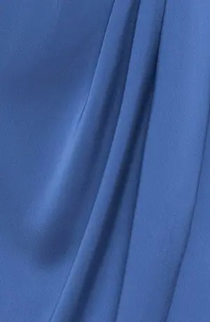 Betsy & Adam One-shoulder Satin Cocktail Dress