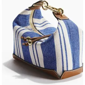 H&m Small Canvas Handbag With Buckle Detail