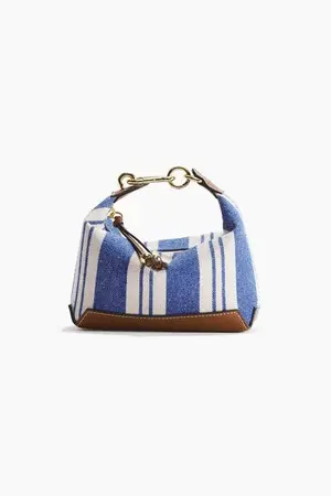 H&m Small Canvas Handbag With Buckle Detail