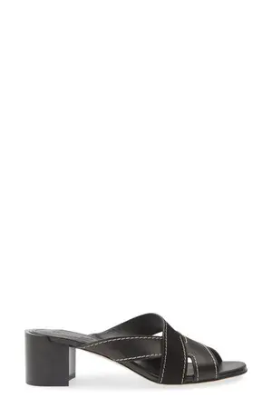 TOD'S Block Heel Slide Sandals
