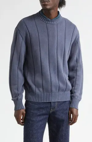 NOAH Drop Needle Cotton Sweater