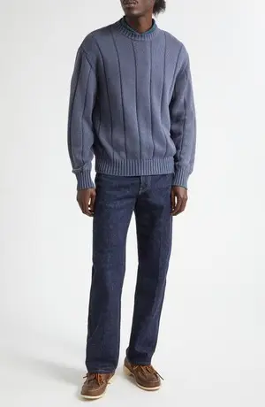 NOAH Drop Needle Cotton Sweater