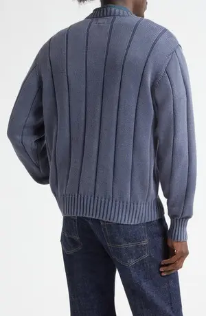 NOAH Drop Needle Cotton Sweater