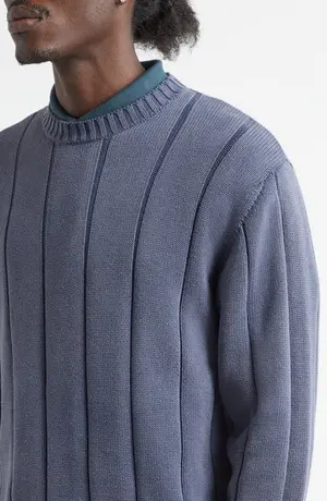 NOAH Drop Needle Cotton Sweater