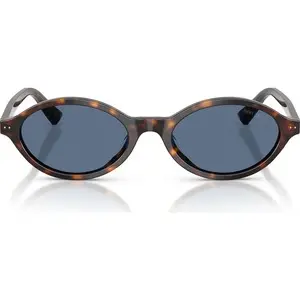JIMMY CHOO Oval Sunglasses - Havana/blue
