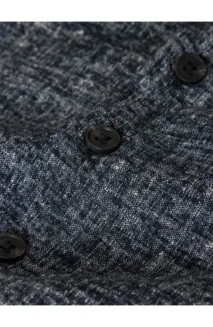 John Varvatos Malon Mélange Short Sleeve Cotton Seersucker Button-up Shirt