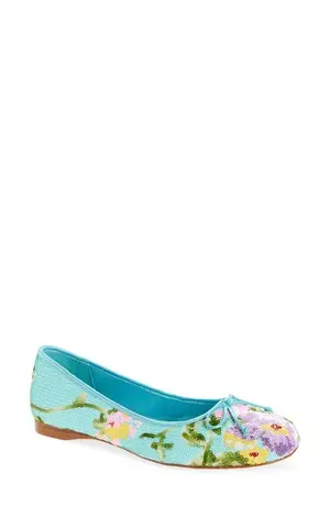 Jeffrey Campbell Kalli Sequin Flat - Blue Combo