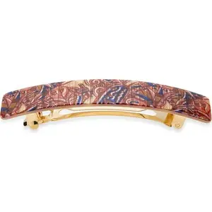 L. Erickson Rectangle Barrette - Paisley Multi