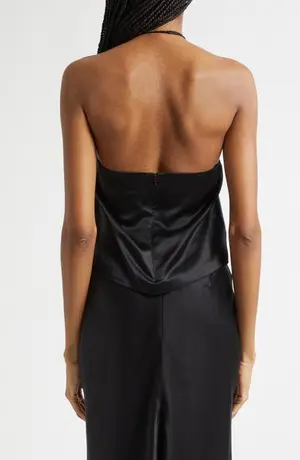Cinq À Sept Hallie Rosette Silk Top - Black