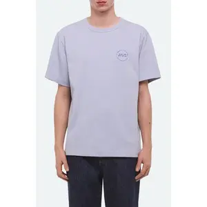 Helmut Lang Stamp Cotton Graphic T-shirt - Pacific