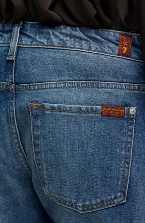 7 For All Mankind Low Rise Relaxed Straight Leg Jeans