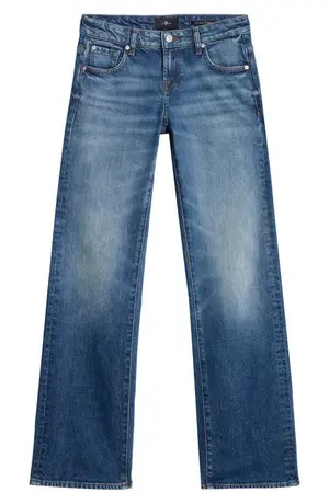 7 For All Mankind Low Rise Relaxed Straight Leg Jeans