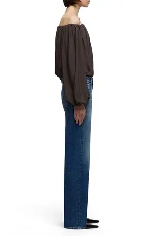 7 For All Mankind Low Rise Relaxed Straight Leg Jeans