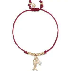 Kate Spade New York Fish Charm Bracelet - Red.