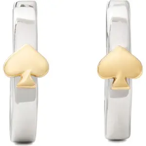 Kate Spade New York Everyday Spade Huggie Hoop Earrings - Silver/gold